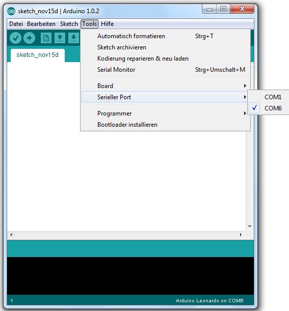 Schnellstart Arduino Leonardo - Elektronik Dachbude